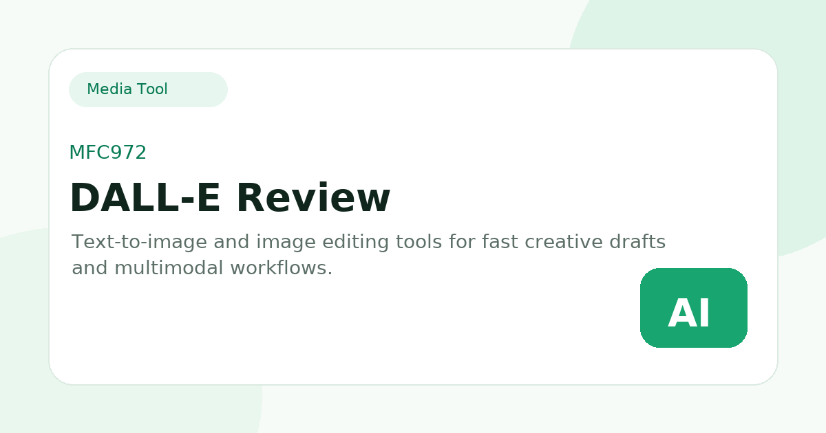 DALL-E Review, Features, Pricing and Use Cases - MFC972