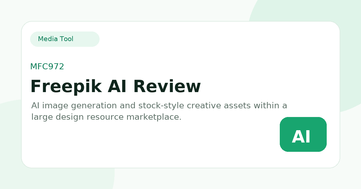 Freepik AI Review, Features, Pricing and Use Cases - MFC972